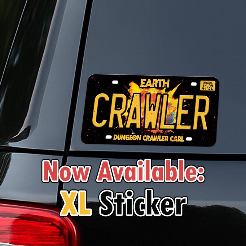 Dungeon Crawler Carl License Plate Sticker | Litrpg Fandom - Etsy