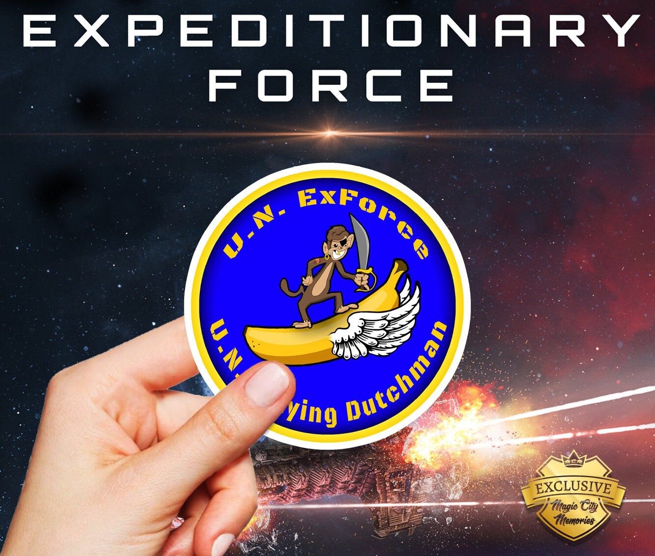 Filthy Monkeys | Expeditionary Force Flying Dutchman Sticker - Etsy