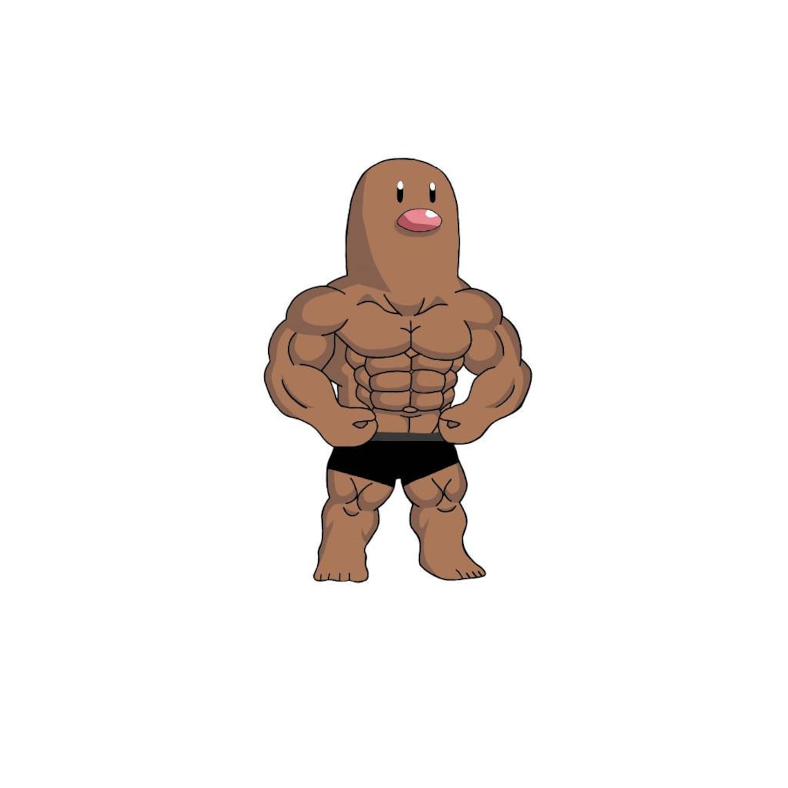 3 Buff Diglett Pokemon Sticker FREE Shipping | Etsy