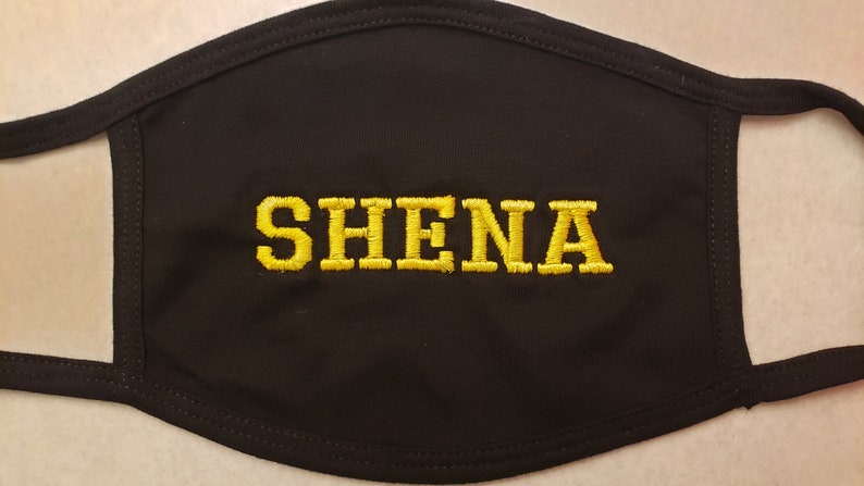 Custom Personalized Embroidered Reusable Washable Soft Cotton Face ...