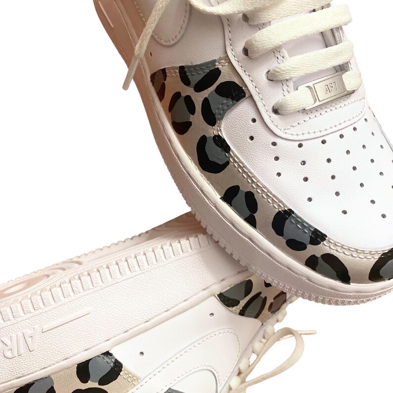 Leopard Nike AF 1 L Custom Hand-painted Sneakers - Etsy