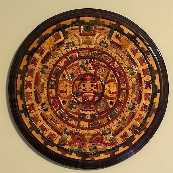 Aztec Sun Stone - Etsy