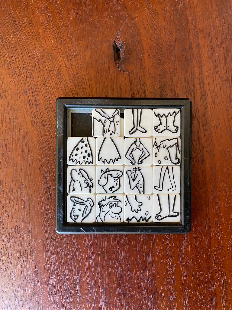 Rare Vintage the Flintstones Roalex Tile Slide Puzzle Game - Etsy
