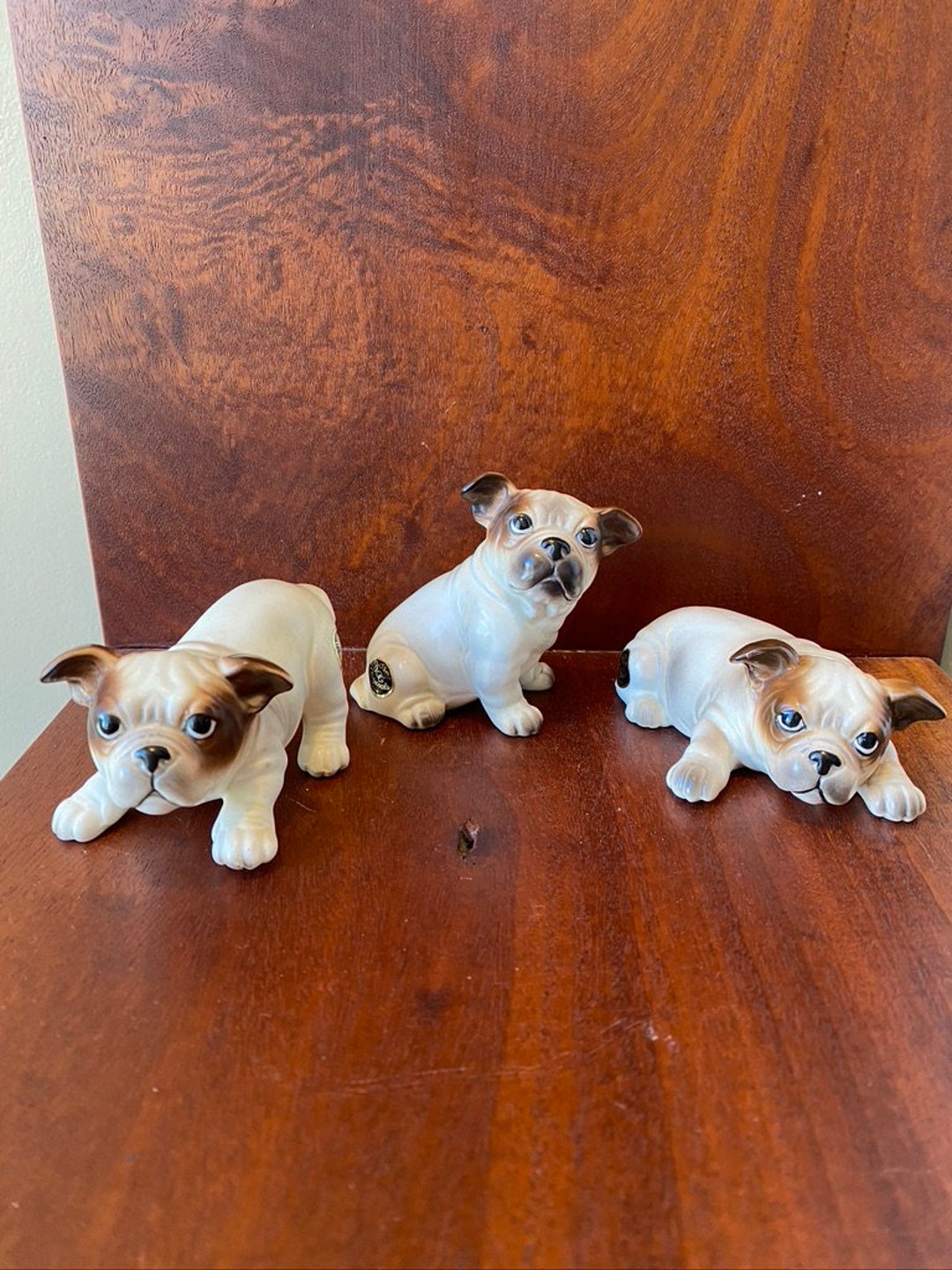 Vintage French Bulldog Dog Puppies, Josef CG Originals Japan, FREE ...