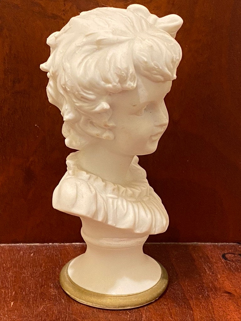 Vintage Lefton China Victorian Girl Busts Porcelain White From Japan ...
