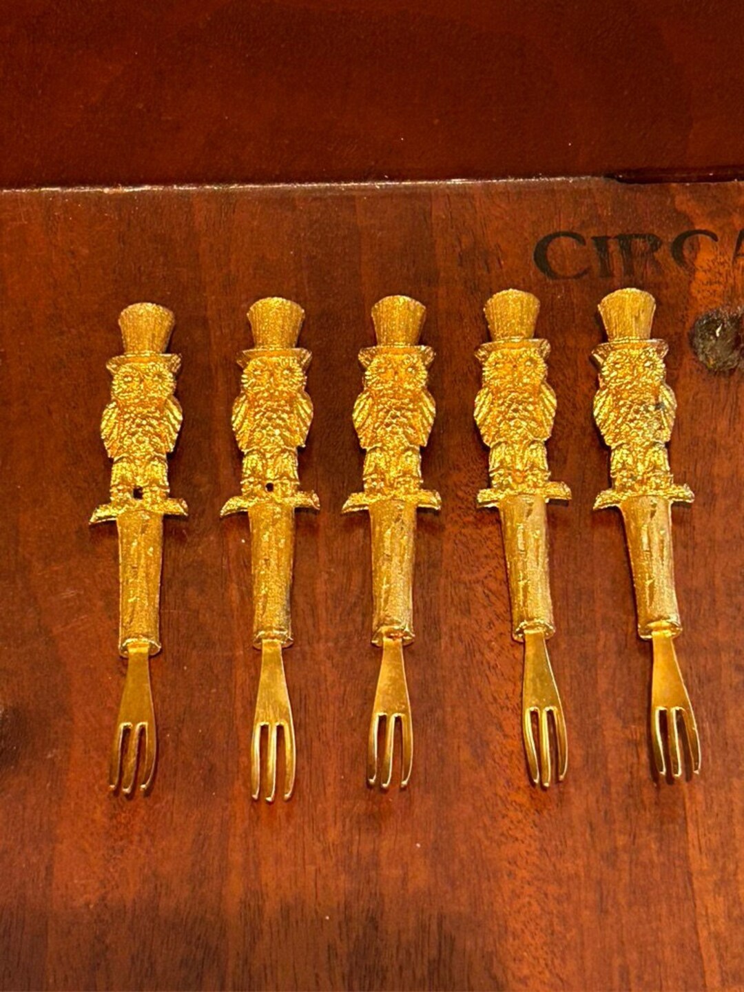 Vintage Owl Cocktail Forks, Set of Five FREE SHIPPING!! - Etsy