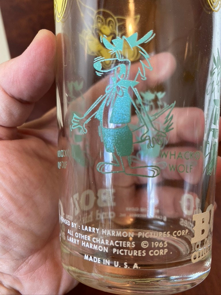 1965 Vintage Bozo The Clown Glass FREE SHIPPING | Etsy