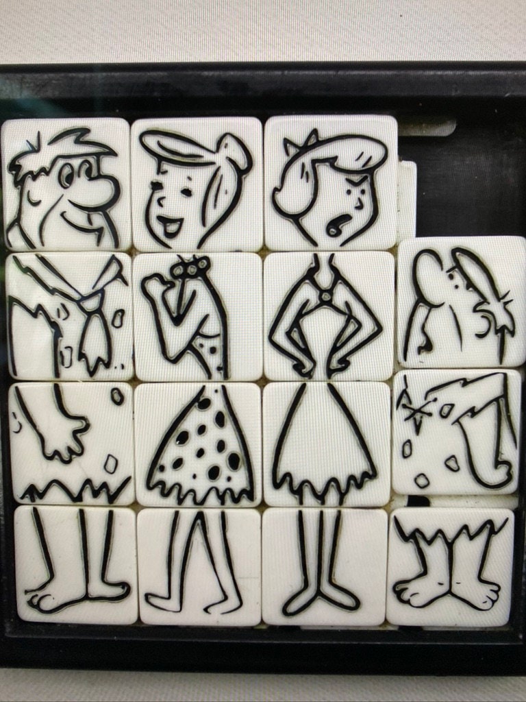 Rare Vintage the Flintstones Roalex Tile Slide Puzzle Game, FREE ...