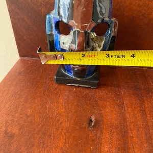 Vintage Mayan Abalone Shell Inlay Face Mask Sculpture, FREE SHIPPING ...