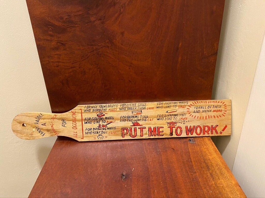 Mid-century Fanny Paddle Spanking Stick, FREE SHIPPING - Etsy
