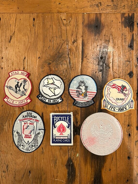 Vintage Military Embroidered Jacket Patches, FREE SHI… - Gem