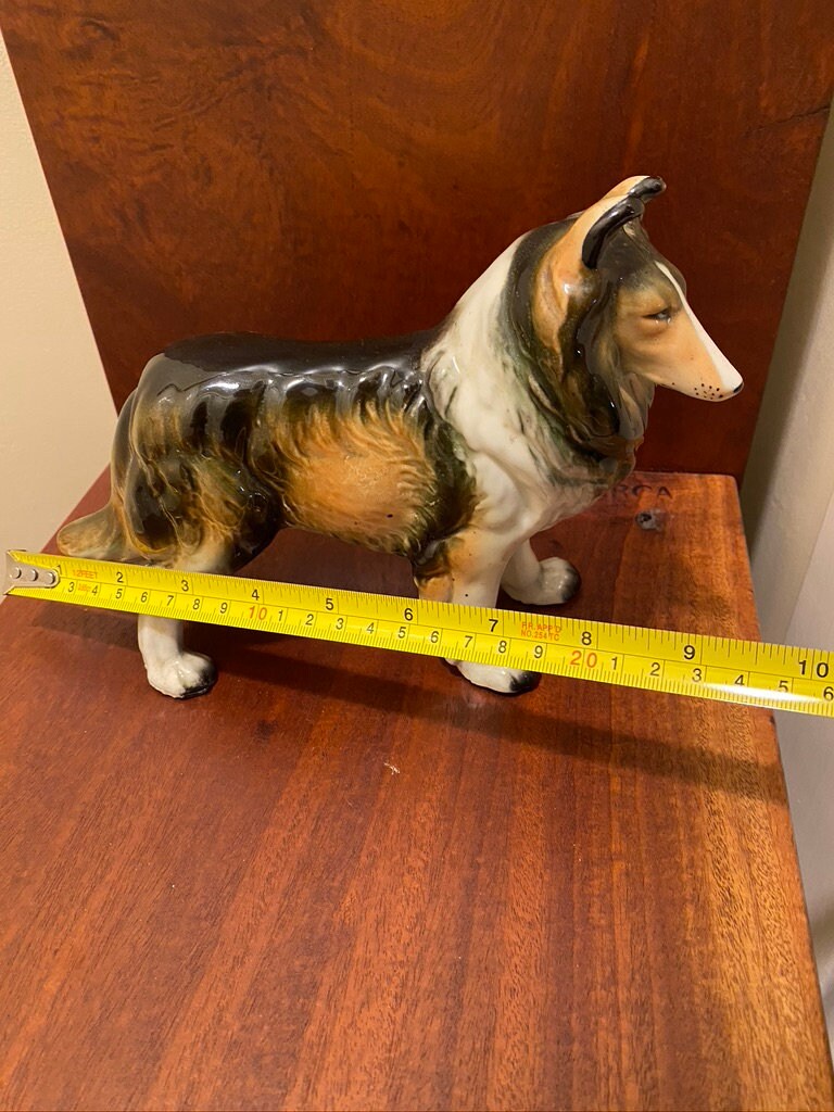 Vintage Shetland Sheep Dog Sheltie Figurine FREE SHIPPING - Etsy
