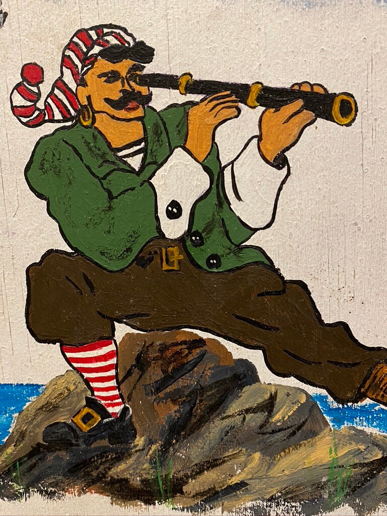 Peg Leg Pirate Hand Painted Wooden Sign Rockport Mass FREE | Etsy