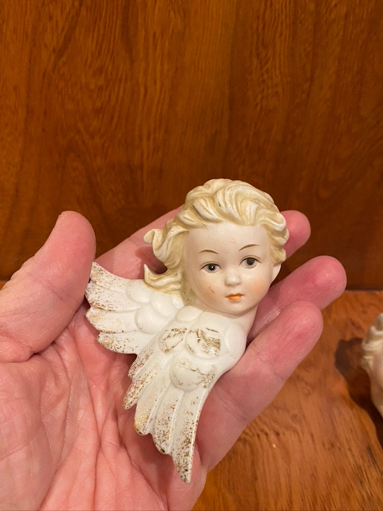 Mid-century Lefton Pair of Cherubs Porcelain KW2342 FREE - Etsy