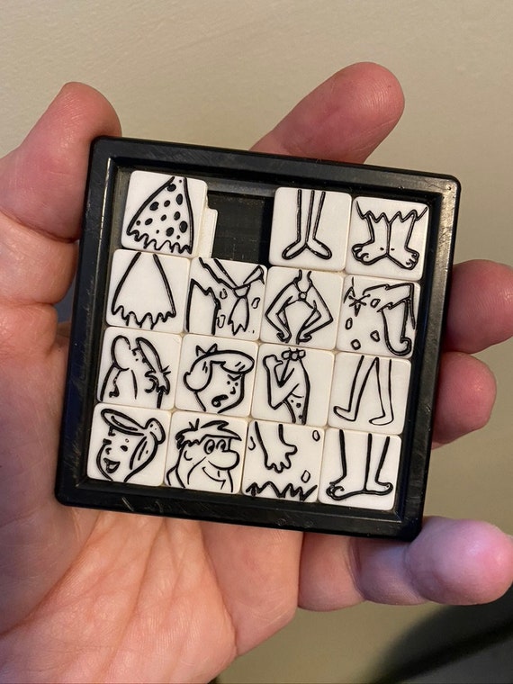 Rare Vintage the Flintstones Roalex Tile Slide Puzzle Game - Etsy