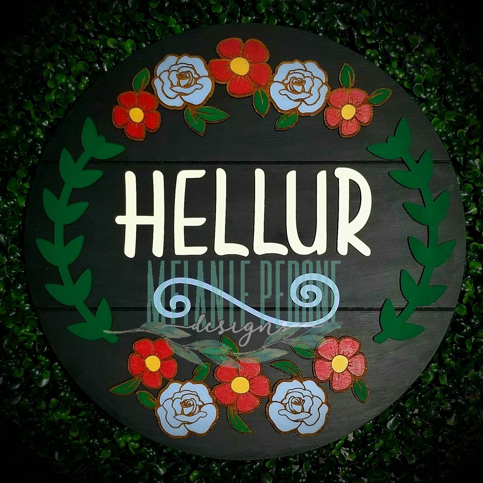 Hellur Door Hanger Sign - Digital Download - Etsy