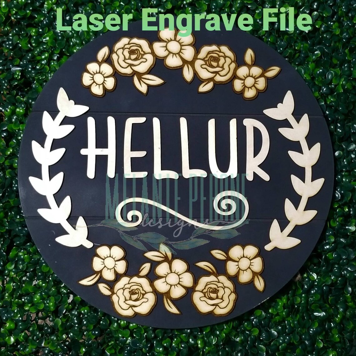 Hellur Door Hanger Sign - Digital Download - Etsy