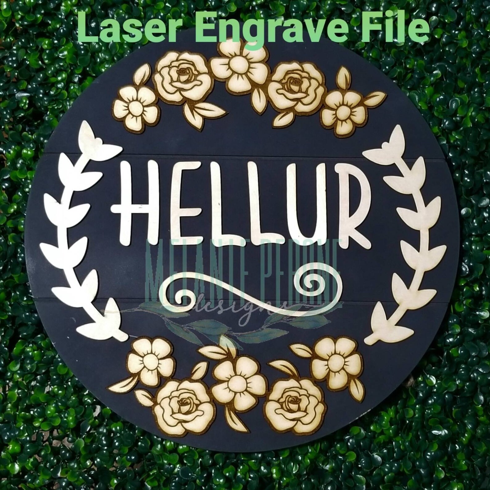 Hellur Door Hanger Sign - Digital Download - Etsy