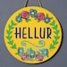 Hellur Door Hanger Sign - Digital Download - Etsy