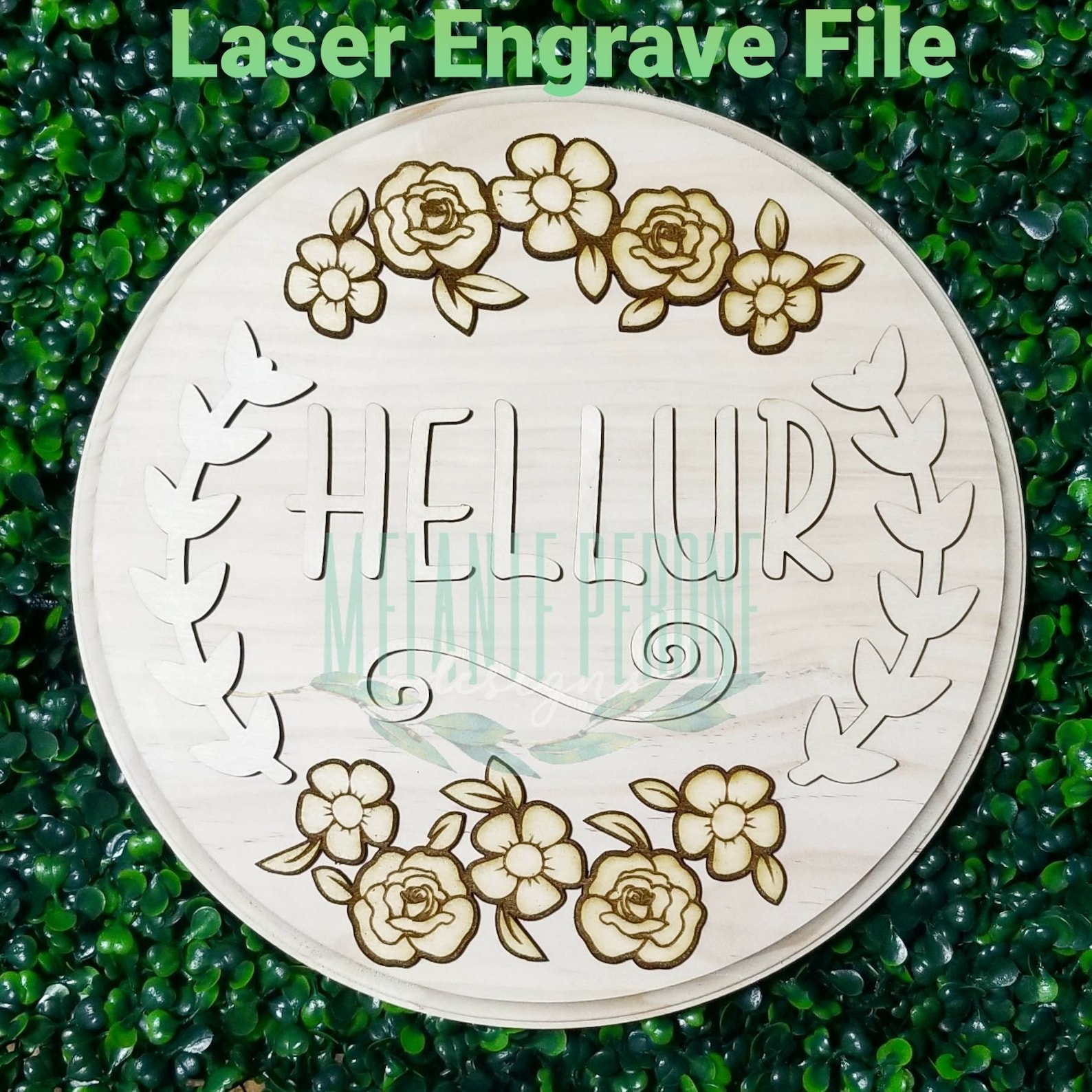 Hellur Door Hanger Sign - Digital Download - Etsy