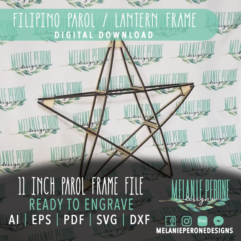 Filipino Parol / Lantern Frame Digital Download - Etsy