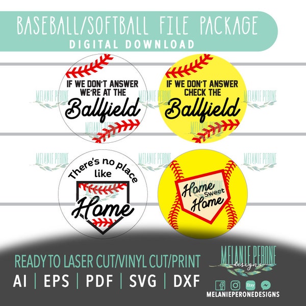 Softball Sign - Etsy