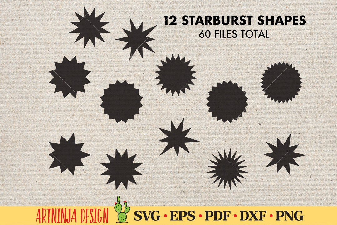 Starburst Bundle SVG Cut Files - Etsy