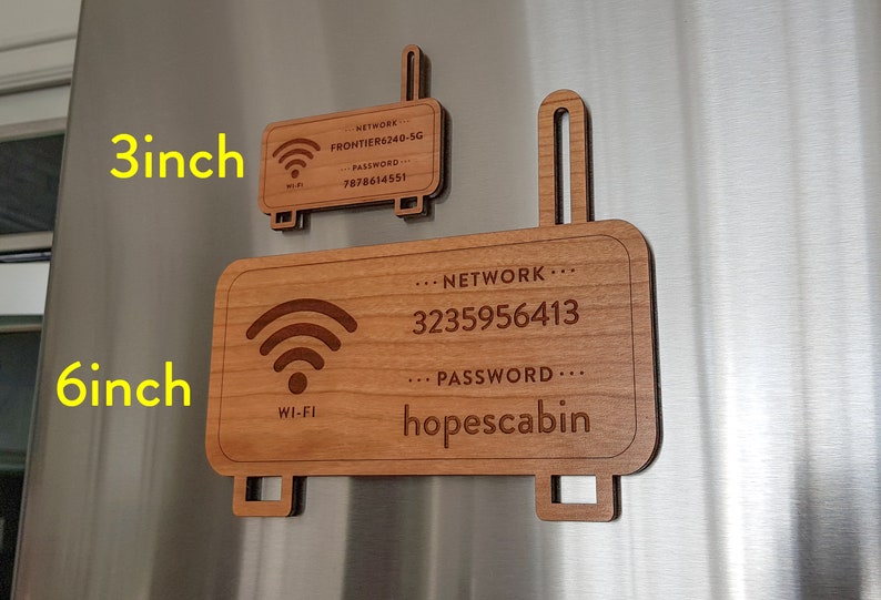 Custom Wifi Magnets Wifi Magnets Fridge Magnets Wifi - Etsy