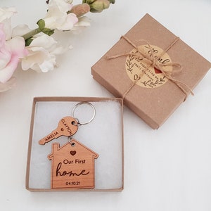 Personalized First Home Keychain, First Home, Personalized Key Chain ...
