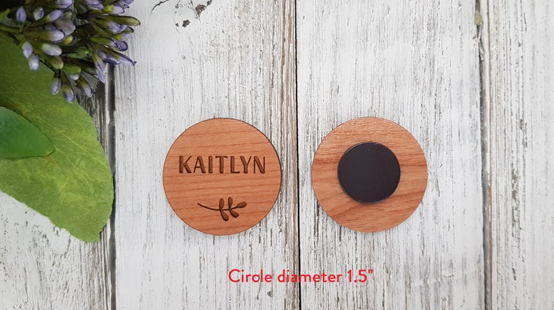Personalized Wooden Magnets, Memo Magnets, Name Magnets, Fridge Magnets ...