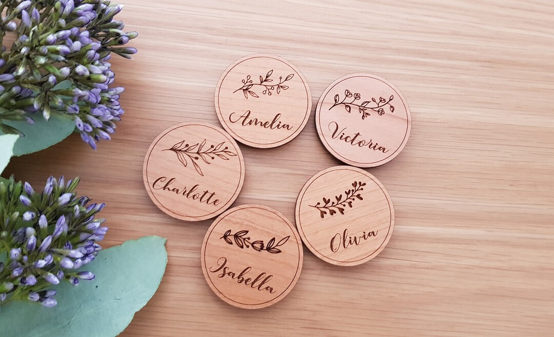 Personalized Wooden Magnets, Name Magnets, Custom Magnets, Fridge ...