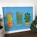 Wooden Cactus Craft Blanks, Cactus Craft, Plants Decor, DIY Craft for ...