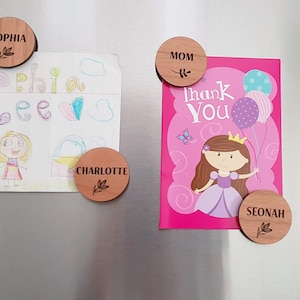 Personalized Wooden Magnets, Memo Magnets, Name Magnets, Fridge Magnets ...