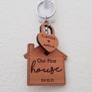 Personalized First Home Keychain, First Home, Personalized Key Chain ...