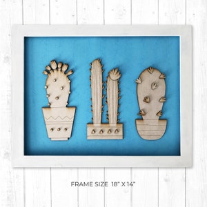 Wooden Cactus Craft Blanks, Cactus Craft, Plants Decor, DIY Craft for ...