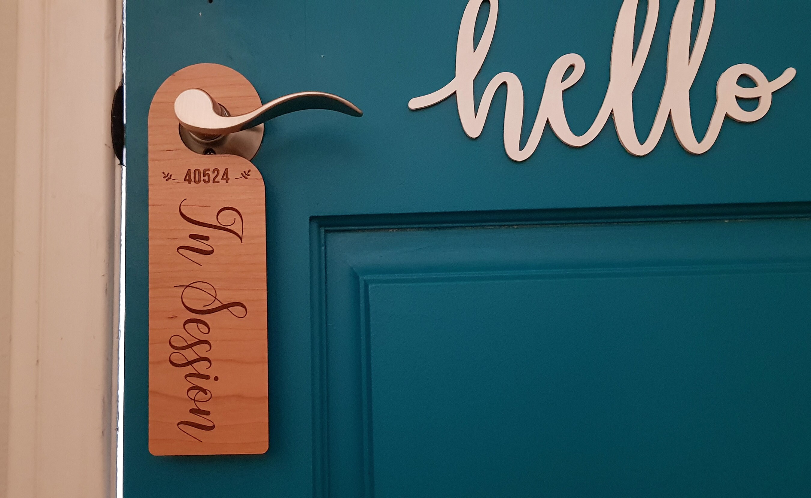 In Session Please Do Not Disturb Door Hanger Wood Sign Etsy
