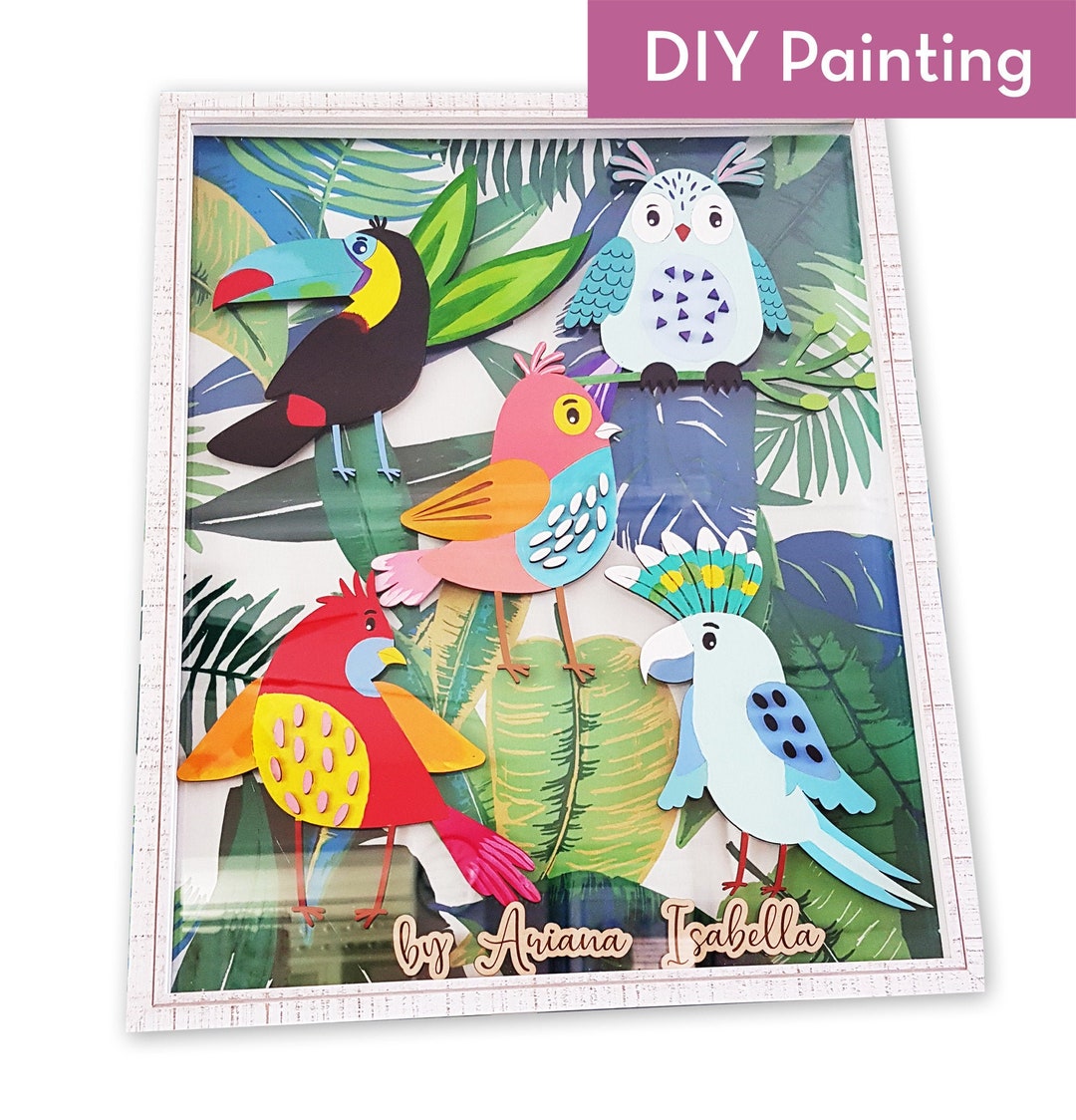 Wooden Birds Craft Blanks, Exotic Birds Craft, Birds Decor, DIY Craft ...