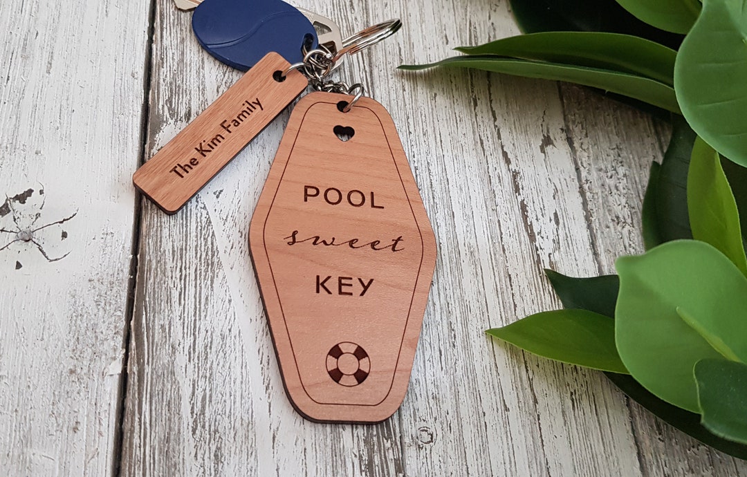 Personalized Pool Keychain, Pool Key Tag, Pool House Key, Keychain ...