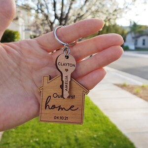 Personalized First Home Keychain, First Home, Personalized Key Chain ...