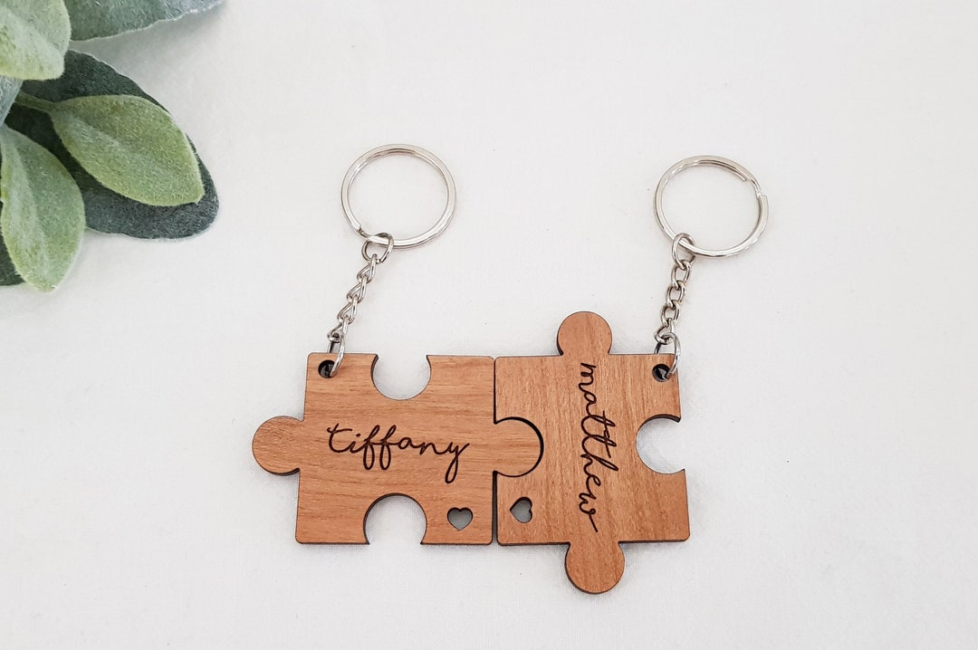 Personalized Couple Keychain, Valentine's Day Gift, Couple Keychain ...