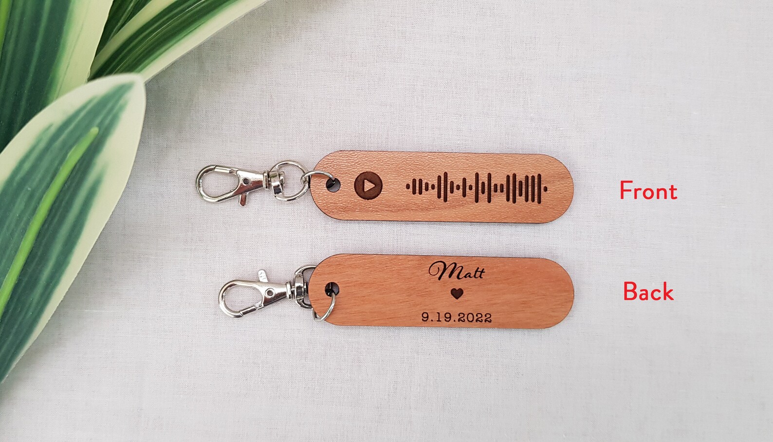 Custom Spotify Keychain Couple Keychain Spotify Code Scan - Etsy