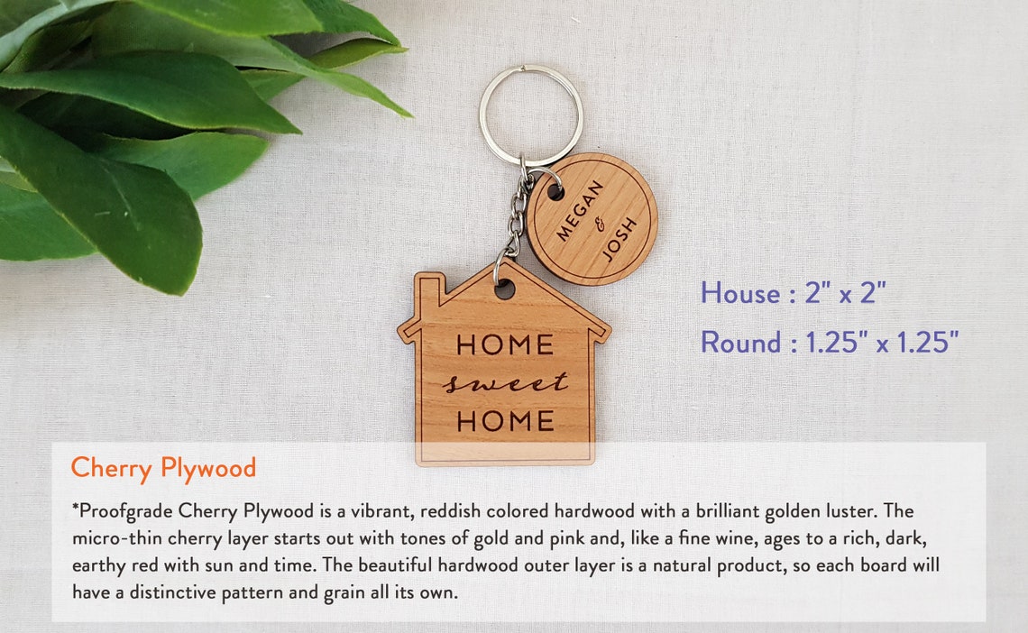 Personalized New Home Keychain Home Sweet Home Home Key | Etsy