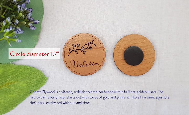 Personalized Wooden Magnets Name Magnets Custom Magnets | Etsy