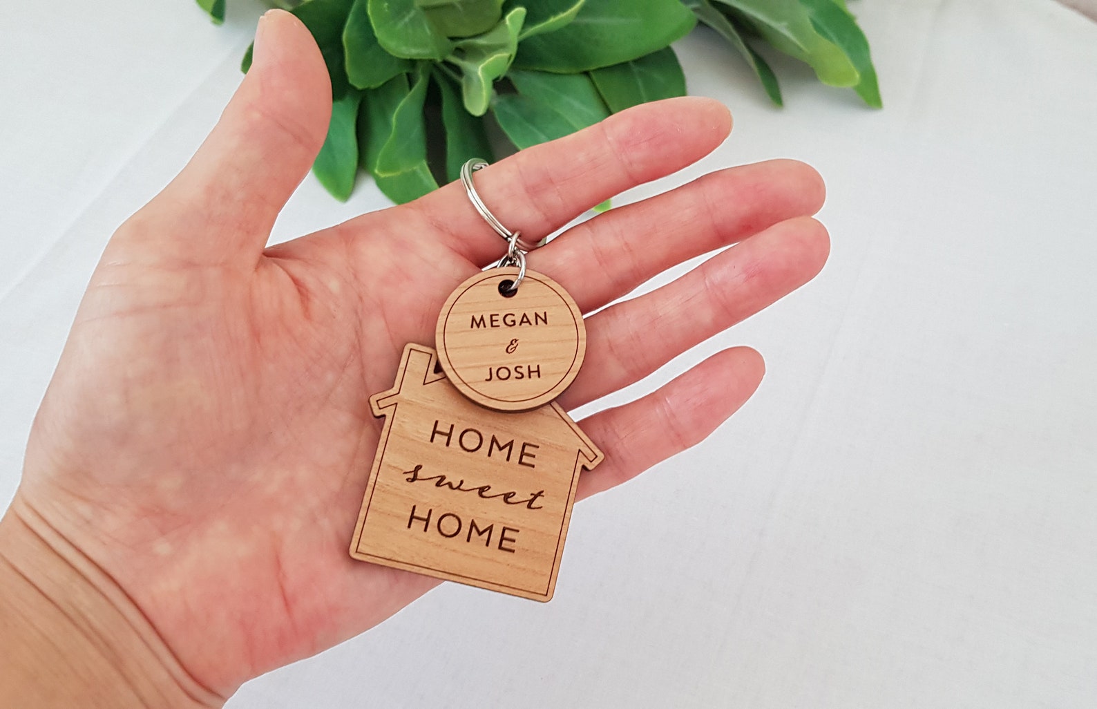 Personalized New Home Keychain Home Sweet Home Home Key | Etsy