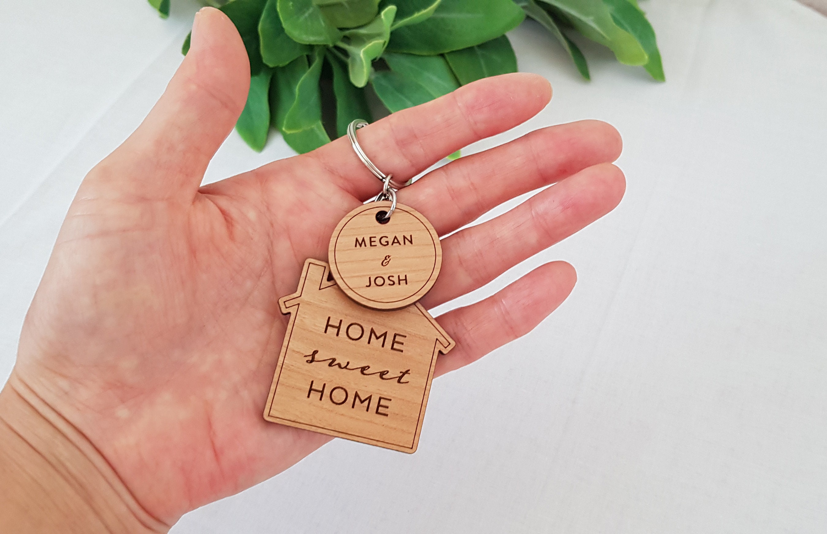 Personalized New Home Keychain Home Sweet Home Home Key | Etsy