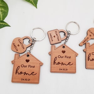 Personalized First Home Keychain, First Home, Personalized Key Chain ...