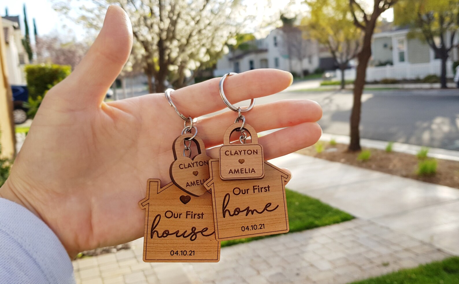 Personalized first home keychain First Home Personalized Key | Etsy