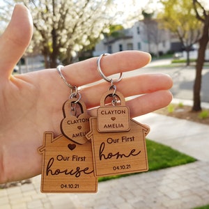 Personalized First Home Keychain, First Home, Personalized Key Chain ...
