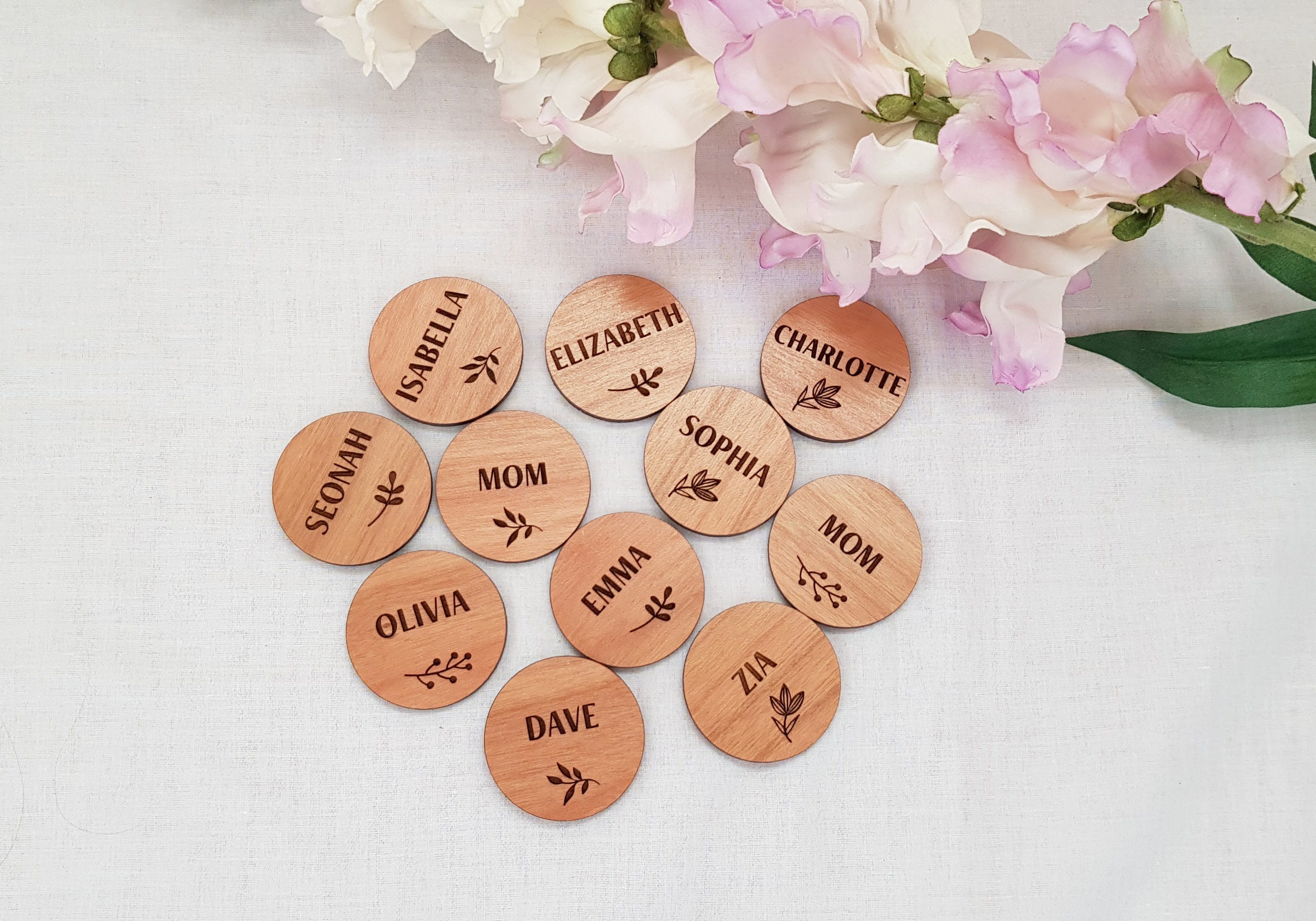 Personalized Wooden Magnets, Memo Magnets, Name Magnets, Fridge Magnets ...