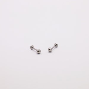 Threadless Push Pin Flat Back Labret 16G/18G/20G Stud Earrings - Etsy